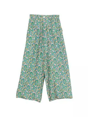 PIERRE-LOUIS MASCIA Floral-printed Palazzo Pants - Green