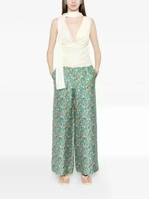 PIERRE-LOUIS MASCIA Floral-printed Palazzo Pants