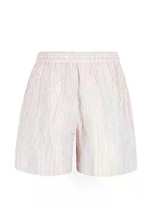 ROBERTO COLLINA Striped Buttoned Shorts