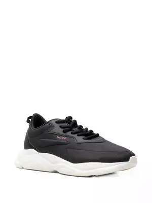 Hugo Lace-up Fastening Sneakers With Logo Print Pull-tab