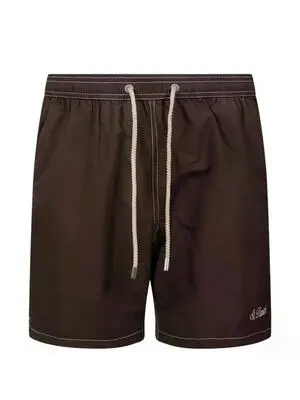 MC2 SAINT BARTH Pocket Swim Shorts - Brown