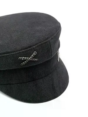 Ruslan Baginskiy Chain Embellished Hat - Black