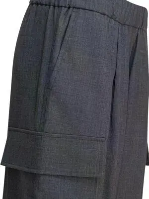 SEMPER Elastic-waist Cargo Trousers - Grey