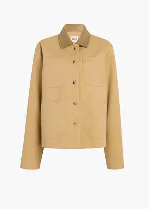 Khaite Wyatt Chore Jacket - Wheat