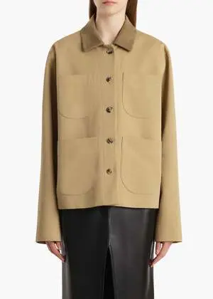 Khaite Wyatt Chore Jacket - Wheat