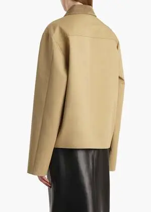 Khaite Wyatt Chore Jacket - Wheat