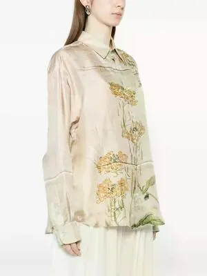 PIERRE-LOUIS MASCIA Floral Print Button-down Shirt