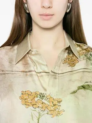 PIERRE-LOUIS MASCIA Floral Print Button-down Shirt