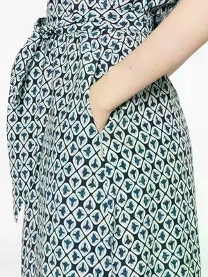 Woolrich Tie-waist Midi Shirt Dress - Blue