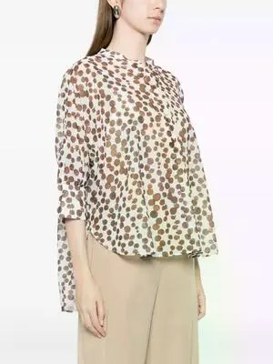 TRAME AUREE Polka Dot Print Blouse