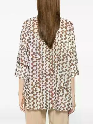 TRAME AUREE Polka Dot Print Blouse