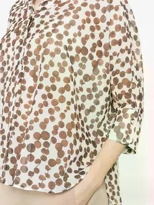 TRAME AUREE Polka Dot Print Blouse