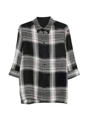 Yohji Yamamoto Plaid Button Shirt