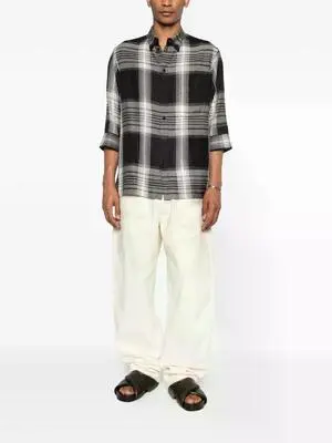 Yohji Yamamoto Plaid Button Shirt
