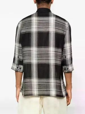 Yohji Yamamoto Plaid Button Shirt