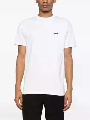 Obey Crewneck Logo T-shirt - White