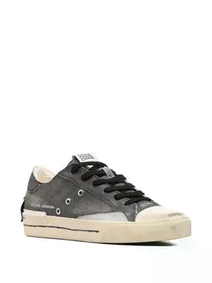 CRIME LONDON Recut Leather Sneakers - Grey