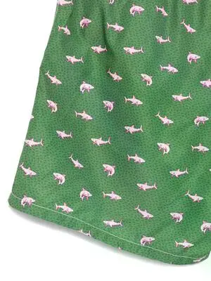 MC2 SAINT BARTH Shark Print Swim Shorts