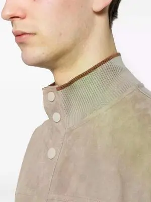Canali Patch-pocket Bomber Jacket - Neutrals