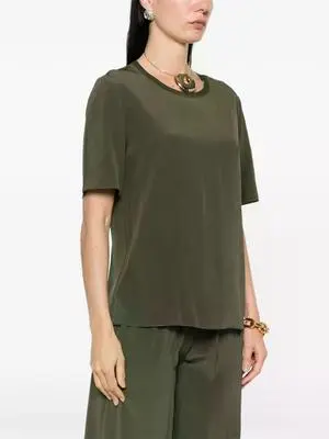 JOSEPH Crewneck Blouse - Green