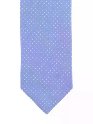 BARBA NAPOLI Polka-dot Neck Tie - Blue
