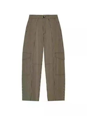 GANNI Striped Cargo Trousers