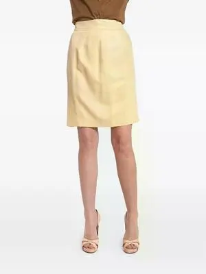 GENNY Button Silk Skirt