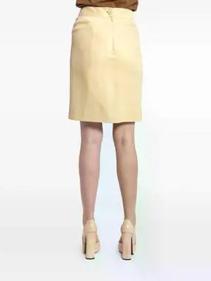 GENNY Button Silk Skirt