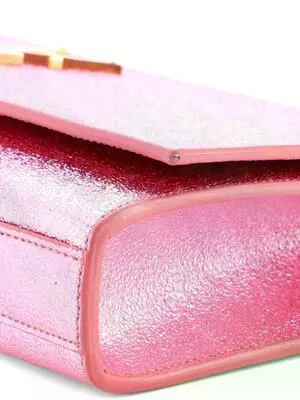 Saint Laurent Classic Monogram Metallic Long Clutch - Pink