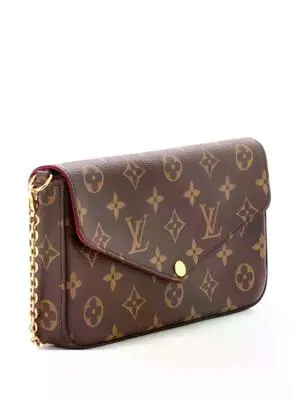 LOUIS VUITTON Felicie Pochette Monogram Canvas - Brown
