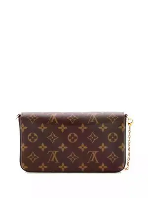 LOUIS VUITTON Felicie Pochette Monogram Canvas - Brown