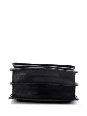 Saint Laurent Sunset Leather Medium Crossbody Bag - Black