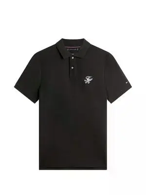 Tommy Hilfiger Embroidered Polo Shirt - Black
