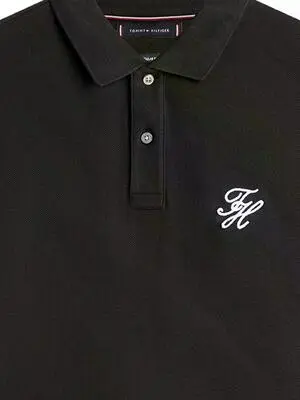 Tommy Hilfiger Embroidered Polo Shirt - Black