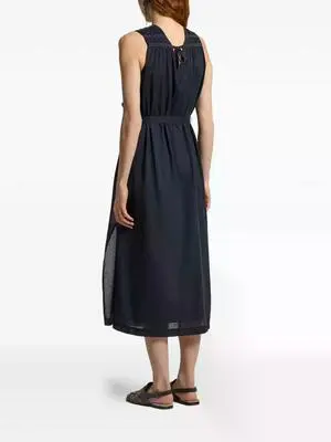 Peserico V-neck Belted Midi Dress