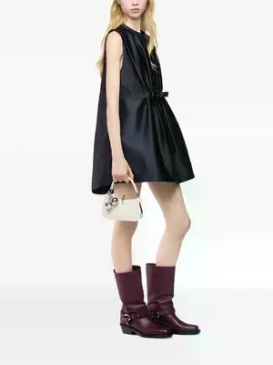 Rabanne Bow Mini Dress - Black