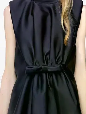 Rabanne Bow Mini Dress - Black