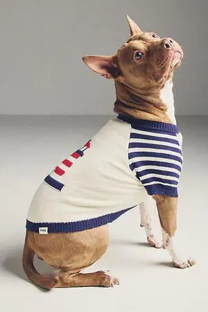 Anthropologie Lighthouse Pet Sweater