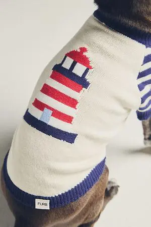 Anthropologie Lighthouse Pet Sweater