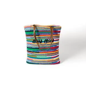 Miu Miu Crochet Tote Bag - Multicolored