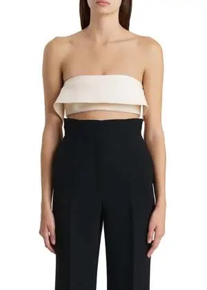 Khaite Kelsi Bustier Top - Cream