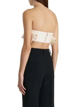 Khaite Kelsi Bustier Top - Cream
