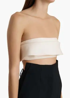 Khaite Kelsi Bustier Top - Cream