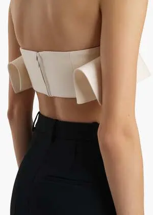 Khaite Kelsi Bustier Top - Cream