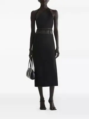 MUGLER Cut-out Cropped Top