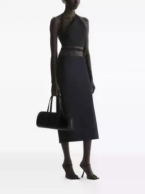 MUGLER Cut-out Cropped Top