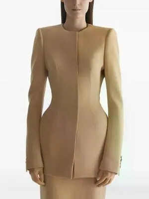 MUGLER Hourglass Jacket - Neutrals
