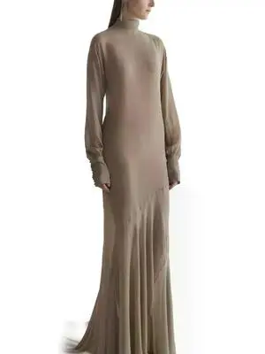 MUGLER Turtleneck Gown
