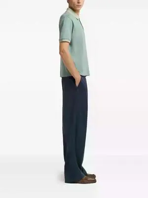 Marni Jacquard Short-sleeve Polo Shirt - Blue