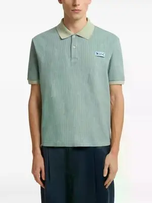 Marni Jacquard Short-sleeve Polo Shirt - Blue